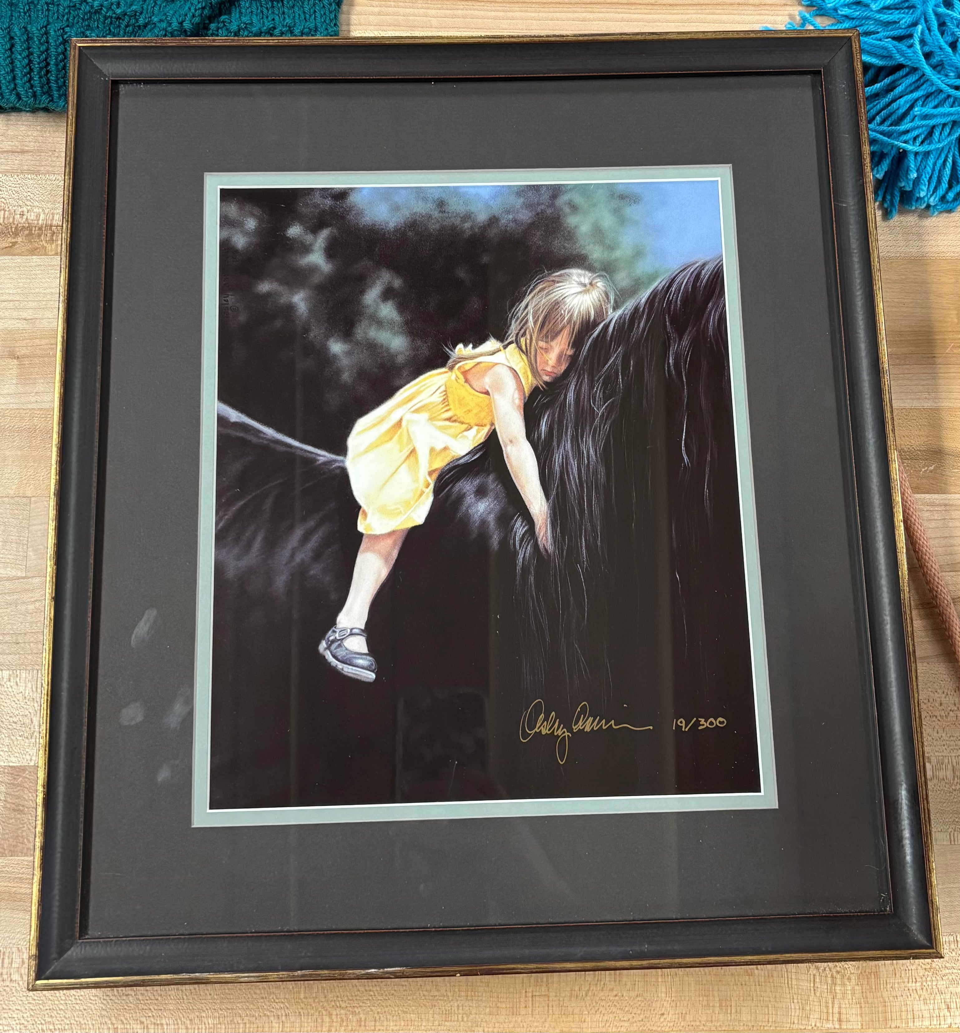 Lesley Harrison Signed Painting – The Tack Attic